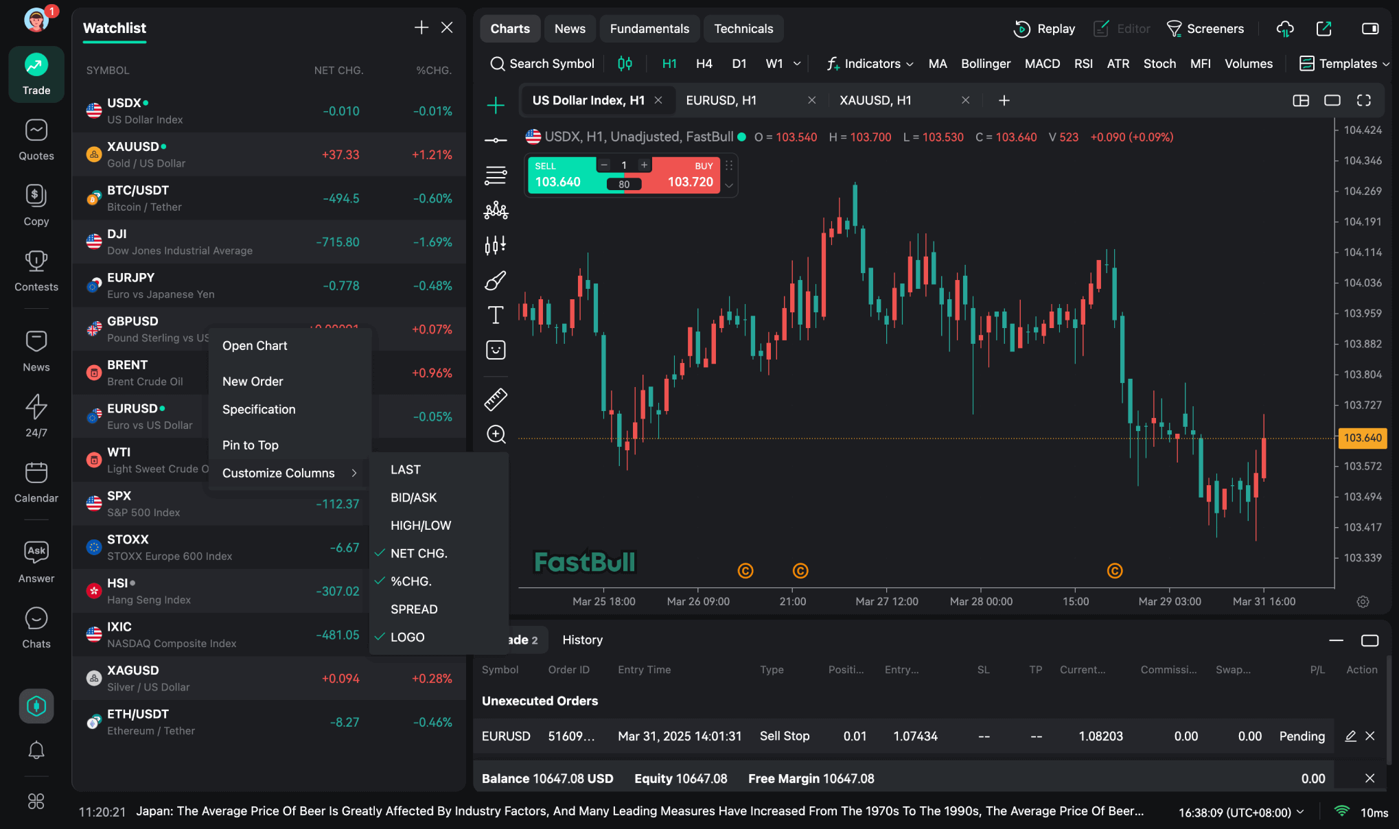 FastBull Web